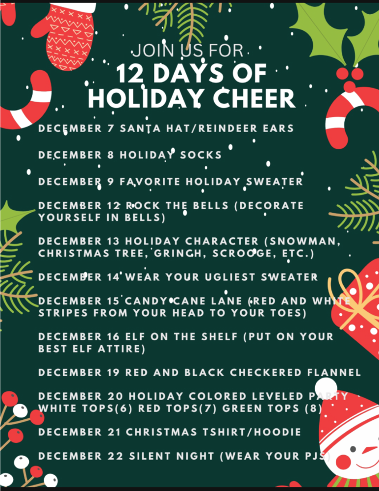 12 Days of Holiday Cheer | Rickover Junior High School